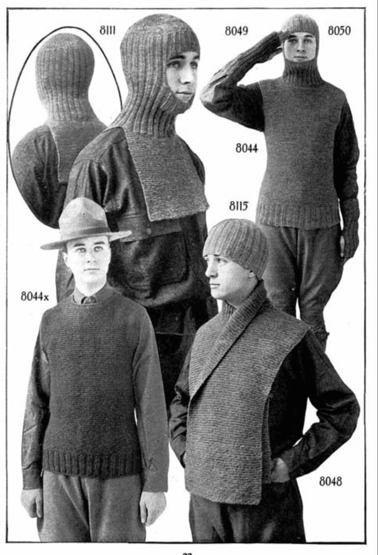 WW2 Red Cross Reproduction Knitting Patterns - PatCosta.com