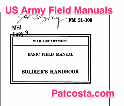 World War II Army Field Manuals - PatCosta.com
